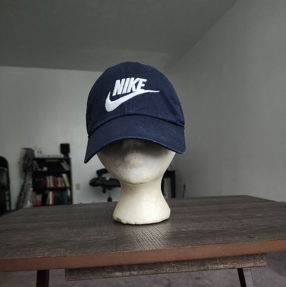 Nike | Accessories | Unisex Authentic Navy Blue Nike Logo Cap | Poshmark